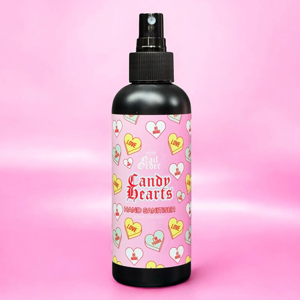Candy Hearts Hand Sanitiser 200ml - Sweet Sherbet Spray | Nail Order