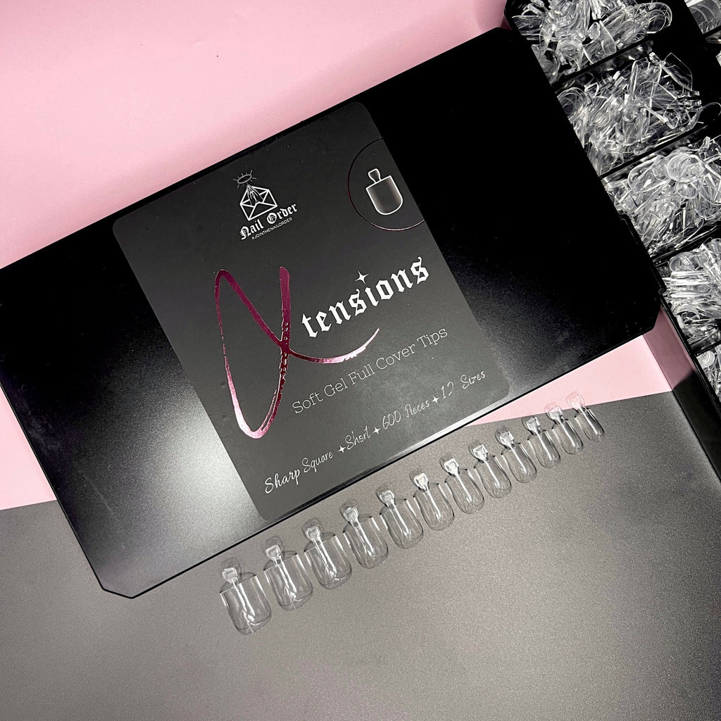 *NEW* Short Sharp Square Full Cover Tips (Now with Tabs!) – Nail Order