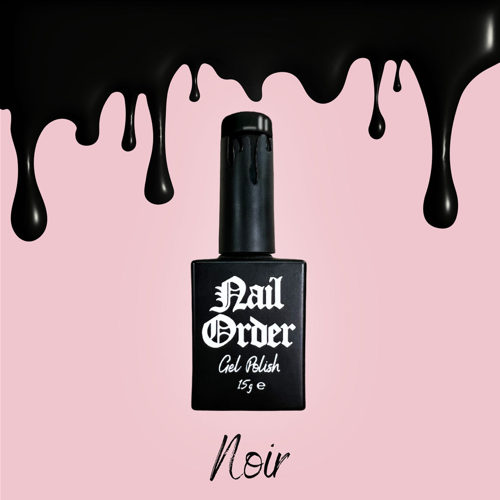 Noir Gel Polish - Deep Black 15g | Nail Order
