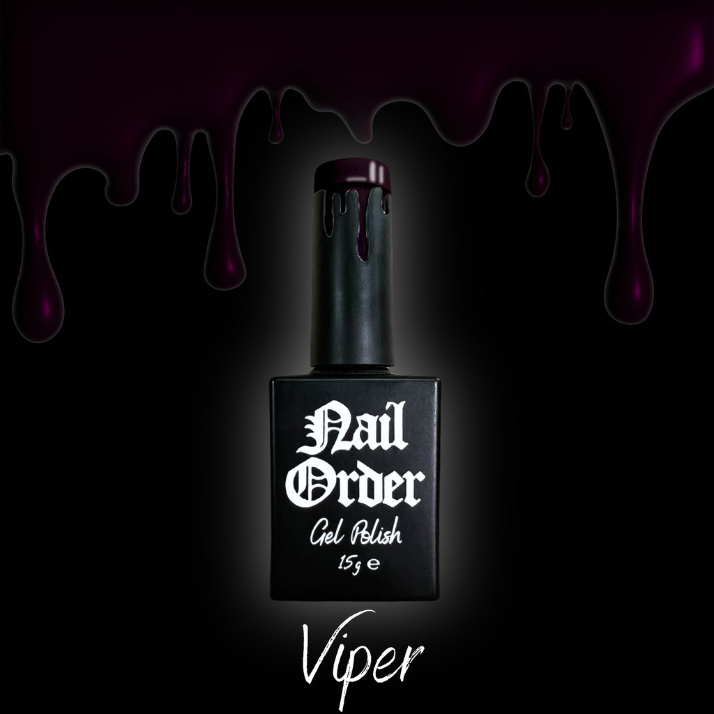 Viper Gel Polish 15g - Deep Rich Purple | Professional Quality | Nail Order